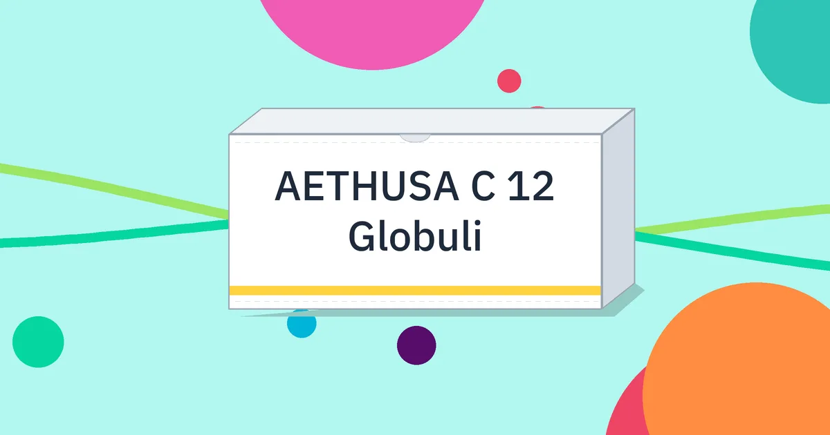Symbolbild: Packung mit der Aufschrift AETHUSA C 12 Globuli (PZN 16695501) – Verfügbarkeit und Bezug in Apotheken in Frankfurt am Main
