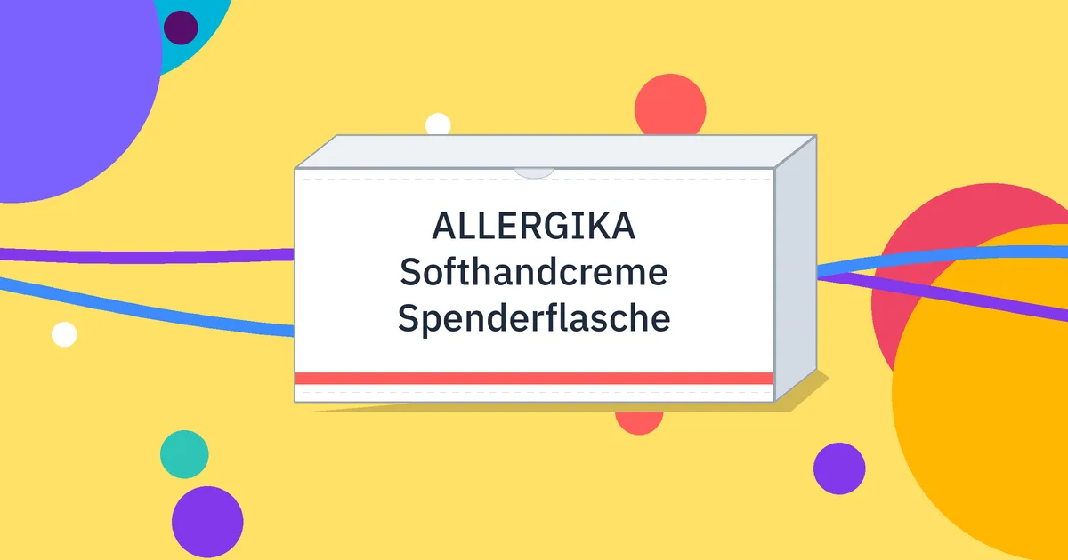 Symbolbild: Packung mit der Aufschrift ALLERGIKA Softhandcreme Spenderflasche (PZN 09785385) – Verfügbarkeit und Bezug in Apotheken in Frankfurt am Main