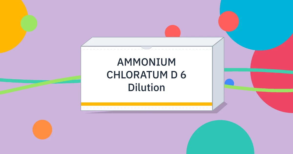 Symbolbild: Packung mit der Aufschrift AMMONIUM CHLORATUM D 6 Dilution (PZN 04203119) – Verfügbarkeit und Bezug in Apotheken in Frankfurt am Main