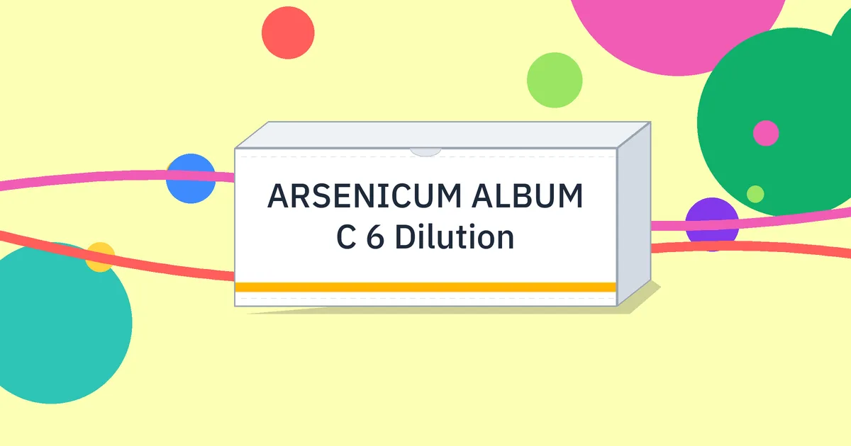 Symbolbild: Packung mit der Aufschrift ARSENICUM ALBUM C 6 Dilution (PZN 04205331) – Verfügbarkeit und Bezug in Apotheken in Frankfurt am Main