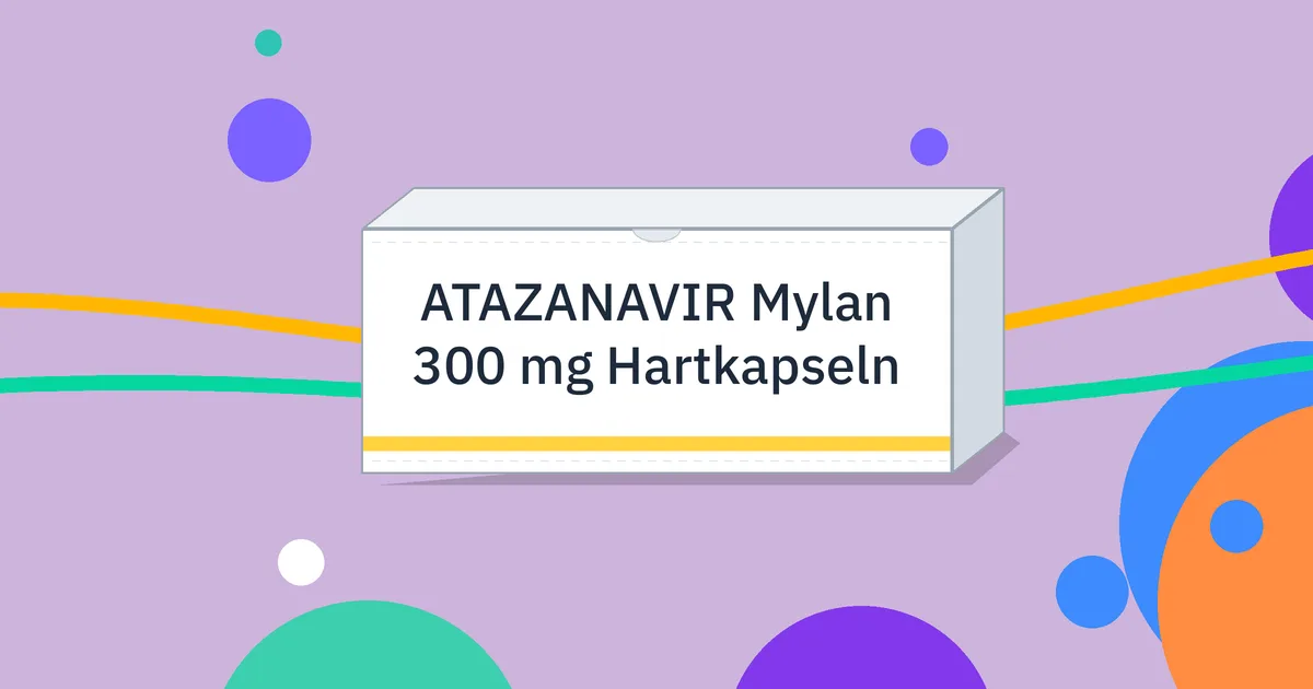 Symbolbild: Packung mit der Aufschrift ATAZANAVIR Mylan 300 mg Hartkapseln (PZN 14408880) – Verfügbarkeit und Bezug in Apotheken in Frankfurt am Main