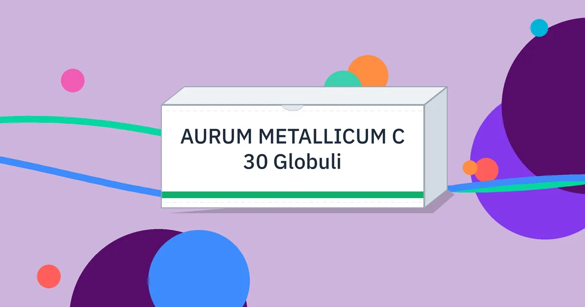 Symbolbild: Packung mit der Aufschrift AURUM METALLICUM C 30 Globuli (PZN 13718584) – Verfügbarkeit und Bezug in Apotheken in Frankfurt am Main