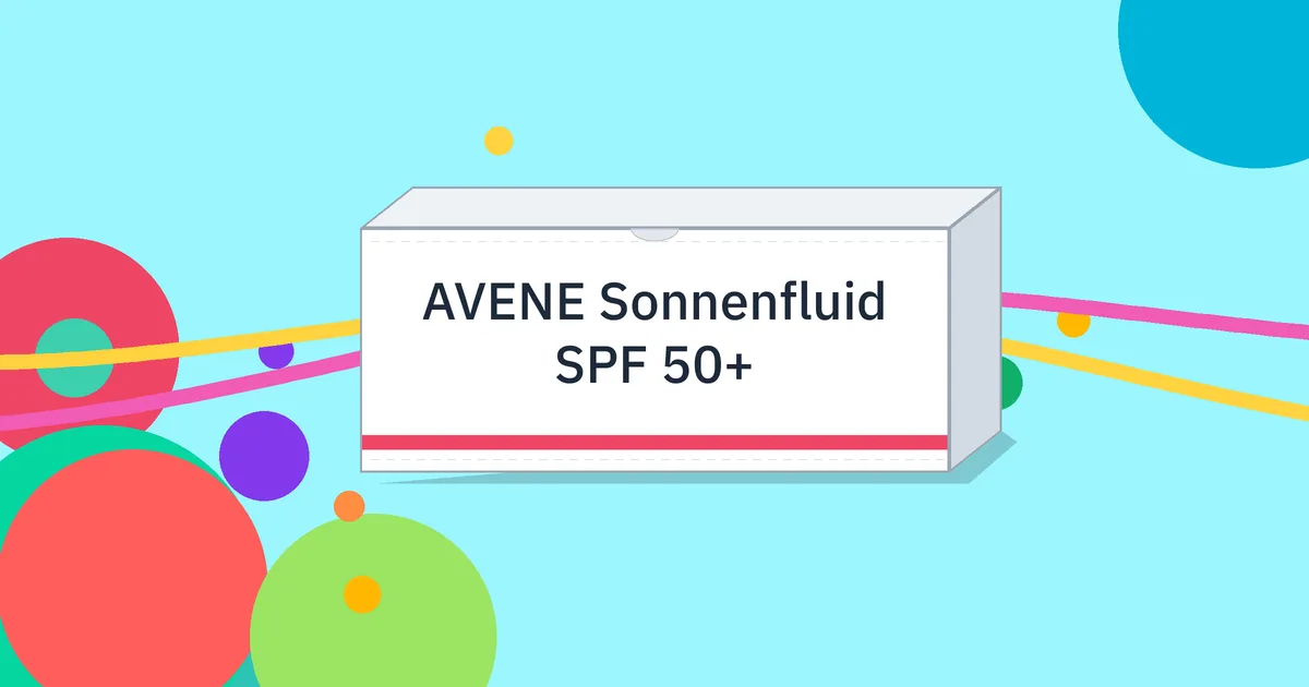 Symbolbild: Packung mit der Aufschrift AVENE Sonnenfluid SPF 50+ (PZN 17293319) – Verfügbarkeit und Bezug in Apotheken in Frankfurt am Main