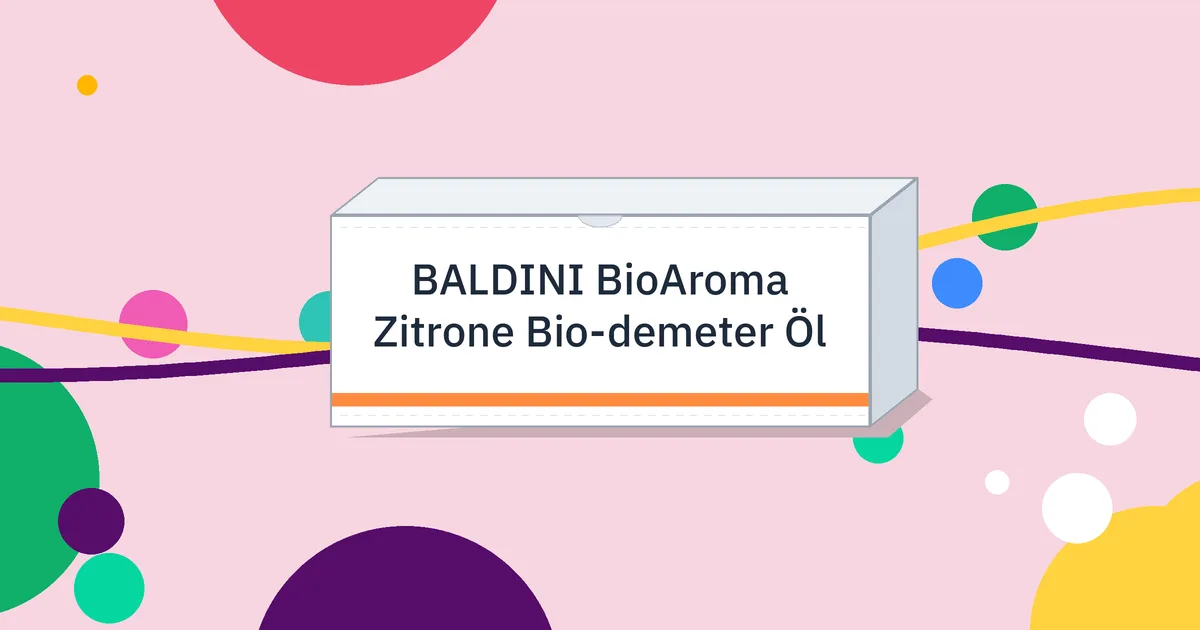 Symbolbild: Packung mit der Aufschrift BALDINI BioAroma Zitrone Bio-demeter Öl (PZN 12436694) – Verfügbarkeit und Bezug in Apotheken in Frankfurt am Main