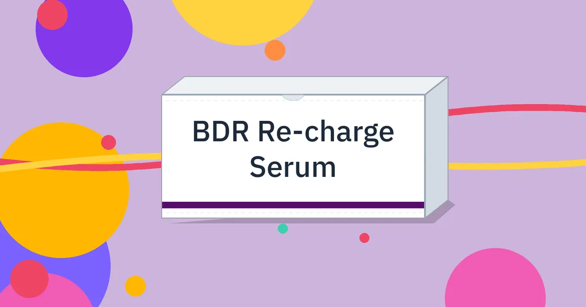 Symbolbild: Packung mit der Aufschrift BDR Re-charge Serum (PZN 19222938) – Verfügbarkeit und Bezug in Apotheken in Frankfurt am Main