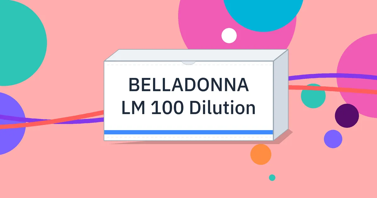 Symbolbild: Packung mit der Aufschrift BELLADONNA LM 100 Dilution (PZN 12791426) – Verfügbarkeit und Bezug in Apotheken in Frankfurt am Main