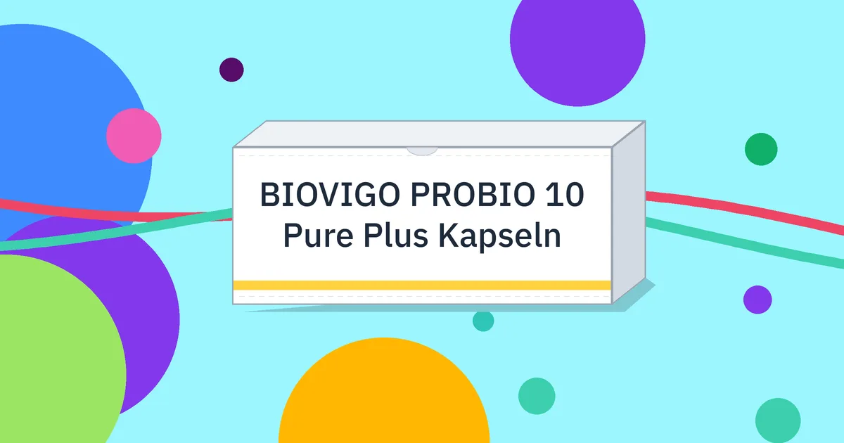 Symbolbild: Packung mit der Aufschrift BIOVIGO PROBIO 10 Pure Plus Kapseln (PZN 17262046) – Verfügbarkeit und Bezug in Apotheken in Frankfurt am Main