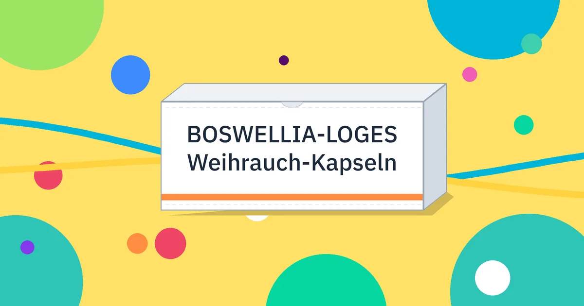 Symbolbild: Packung mit der Aufschrift BOSWELLIA-LOGES Weihrauch-Kapseln (PZN 16205738) – Verfügbarkeit und Bezug in Apotheken in Frankfurt am Main