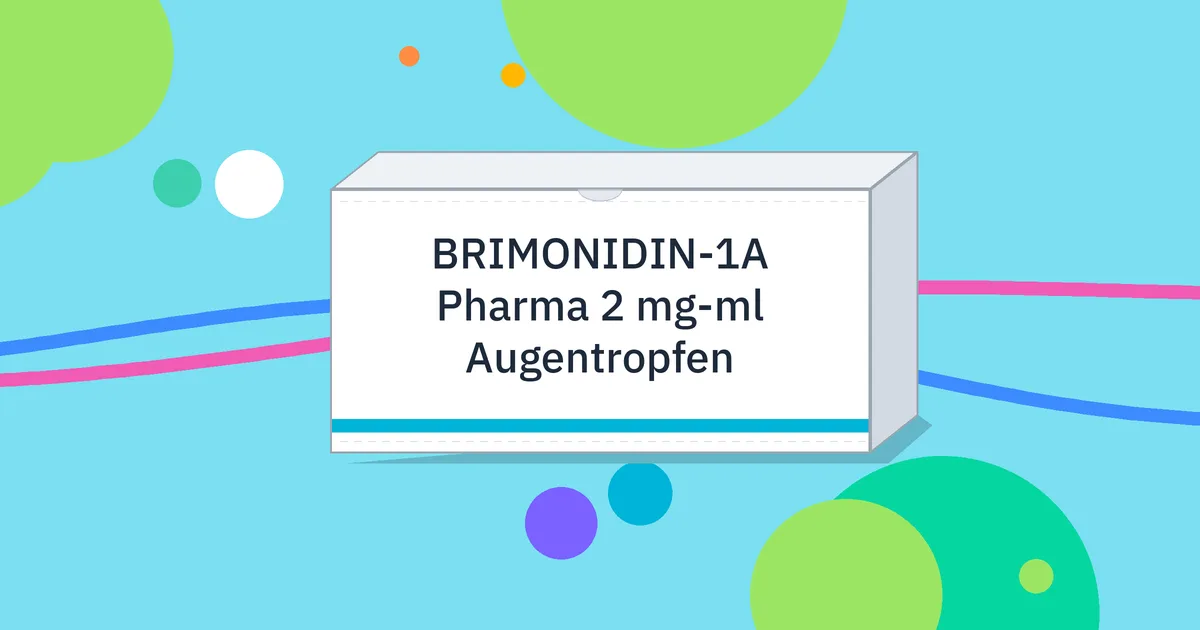 Symbolbild: Packung mit der Aufschrift BRIMONIDIN-1A Pharma 2 mg-ml Augentropfen (PZN 14131680) – Verfügbarkeit und Bezug in Apotheken in Frankfurt am Main
