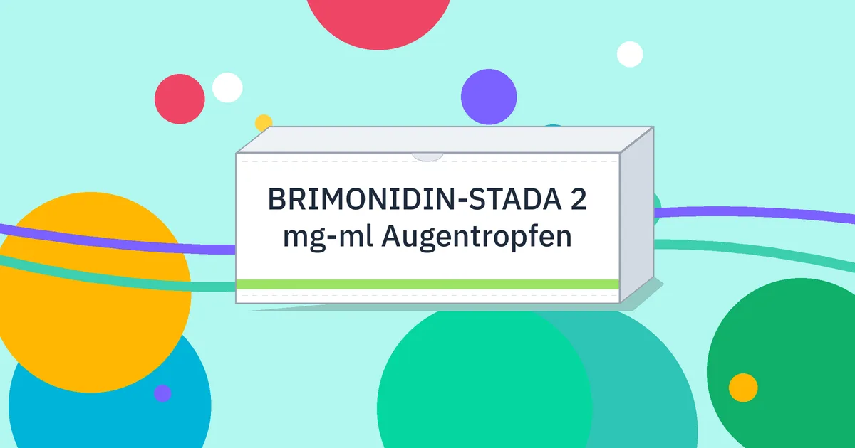Symbolbild: Packung mit der Aufschrift BRIMONIDIN-STADA 2 mg-ml Augentropfen (PZN 01130756) – Verfügbarkeit und Bezug in Apotheken in Frankfurt am Main