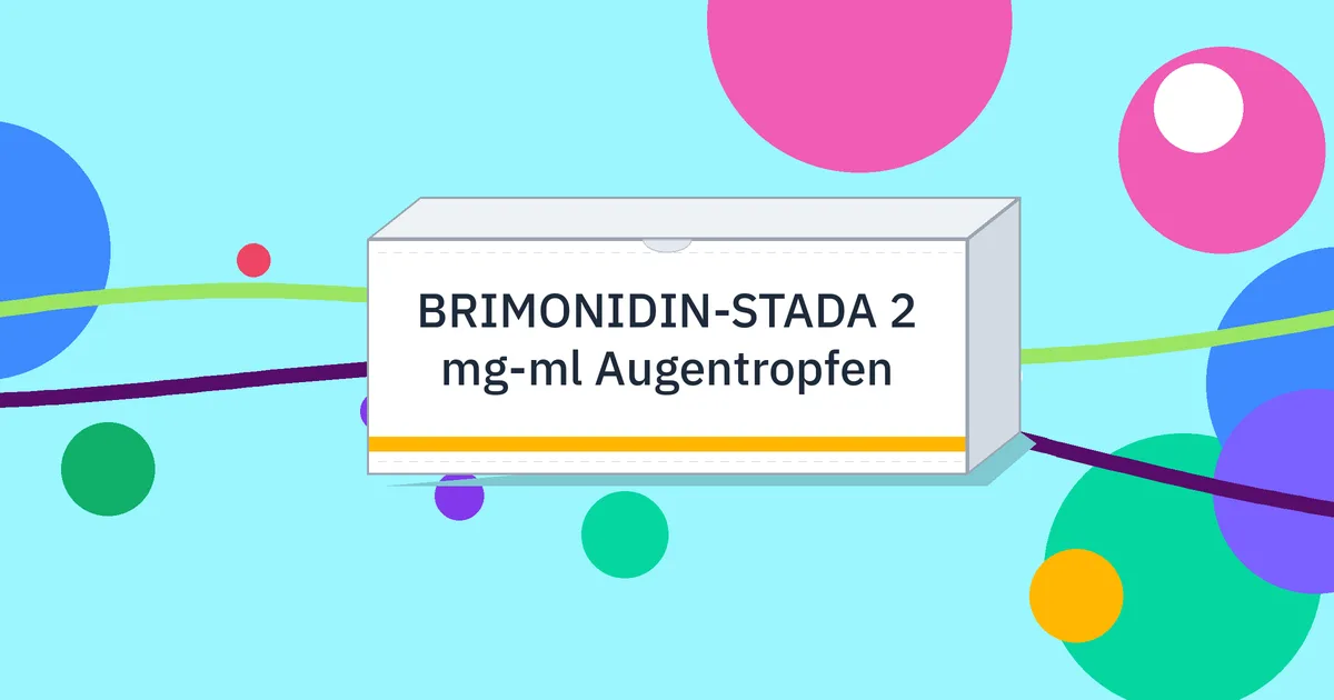 Symbolbild: Packung mit der Aufschrift BRIMONIDIN-STADA 2 mg-ml Augentropfen (PZN 19746676) – Verfügbarkeit und Bezug in Apotheken in Frankfurt am Main