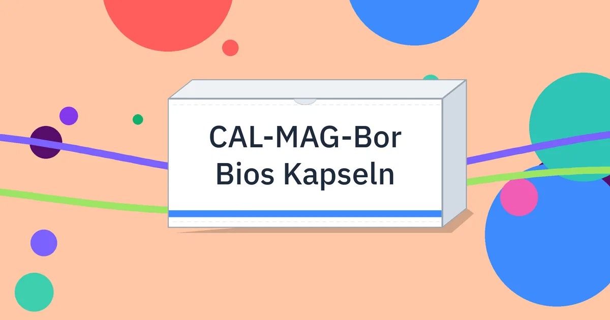 Symbolbild: Packung mit der Aufschrift CAL-MAG-Bor Bios Kapseln (PZN 19712275) – Verfügbarkeit und Bezug in Apotheken in Frankfurt am Main