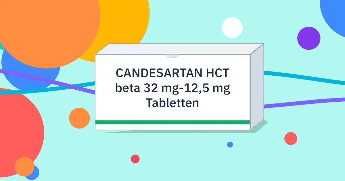 Symbolbild: Packung mit der Aufschrift CANDESARTAN HCT beta 32 mg-12,5 mg Tabletten (PZN 19211219) – Verfügbarkeit und Bezug in Apotheken in Frankfurt am Main