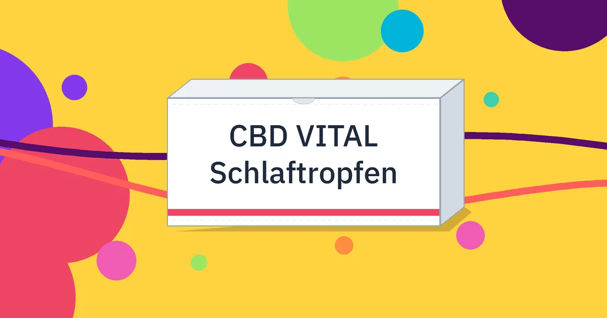 Symbolbild: Packung mit der Aufschrift CBD VITAL Schlaftropfen (PZN 16659675) – Verfügbarkeit und Bezug in Apotheken in Frankfurt am Main