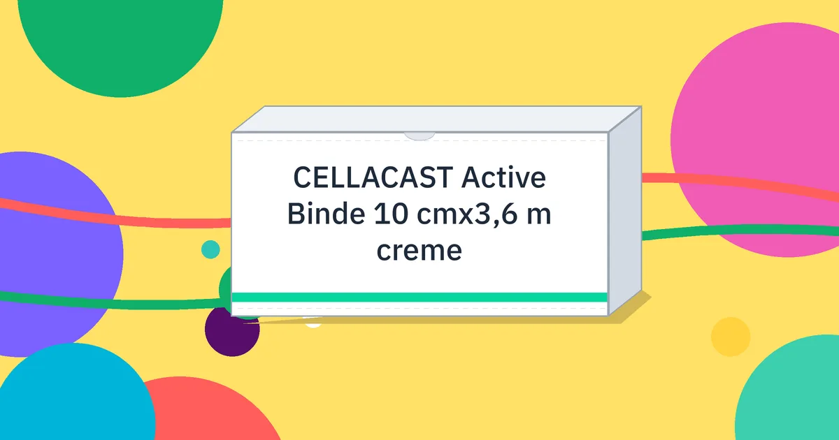 Symbolbild: Packung mit der Aufschrift CELLACAST Active Binde 10 cmx3,6 m creme (PZN 14251680) – Verfügbarkeit und Bezug in Apotheken in Frankfurt am Main