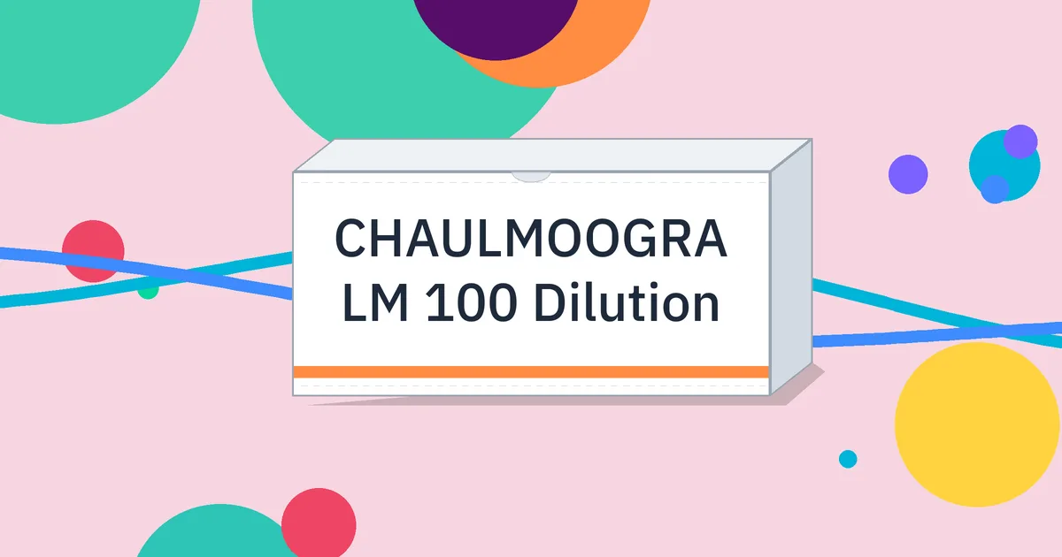 Symbolbild: Packung mit der Aufschrift CHAULMOOGRA LM 100 Dilution (PZN 13439275) – Verfügbarkeit und Bezug in Apotheken in Frankfurt am Main
