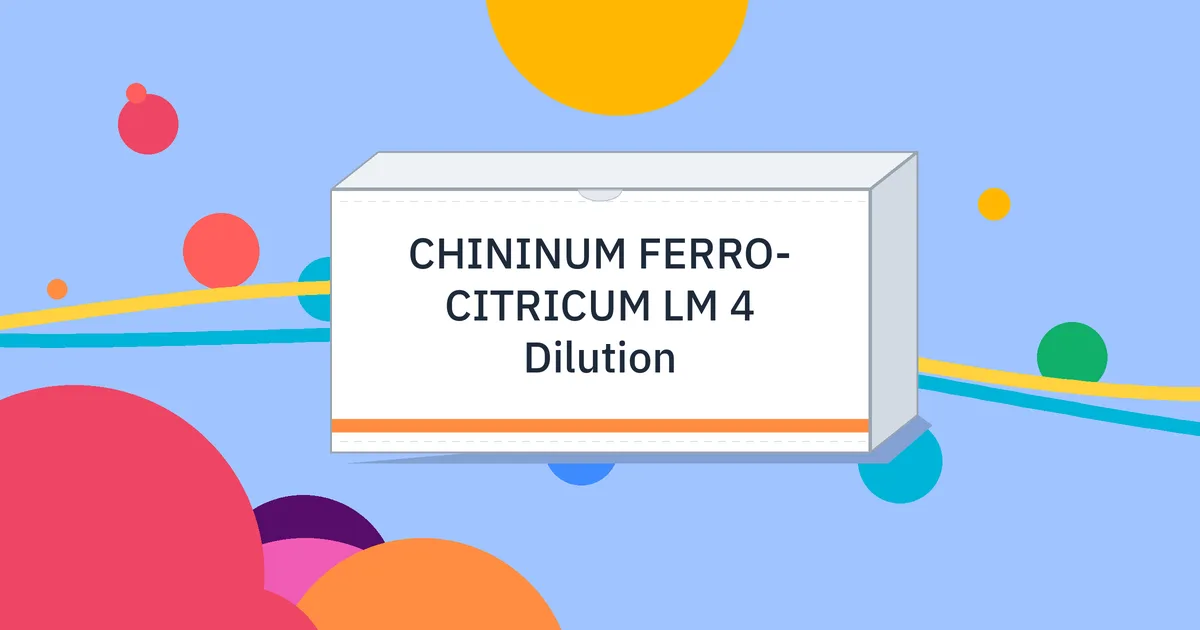 Symbolbild: Packung mit der Aufschrift CHININUM FERRO-CITRICUM LM 4 Dilution (PZN 13442136) – Verfügbarkeit und Bezug in Apotheken in Frankfurt am Main