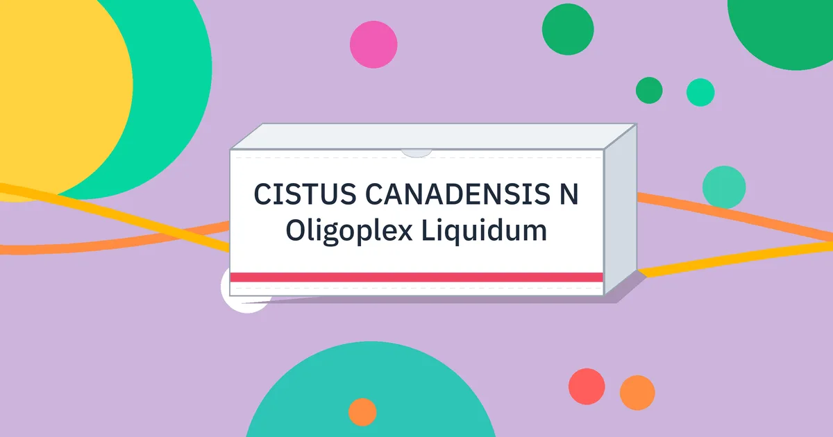 Symbolbild: Packung mit der Aufschrift CISTUS CANADENSIS N Oligoplex Liquidum (PZN 01812148) – Verfügbarkeit und Bezug in Apotheken in Frankfurt am Main