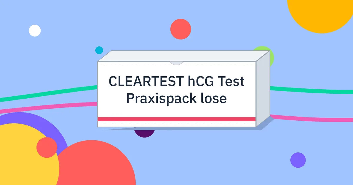 Symbolbild: Packung mit der Aufschrift CLEARTEST hCG Test Praxispack lose (PZN 19517214) – Verfügbarkeit und Bezug in Apotheken in Frankfurt am Main