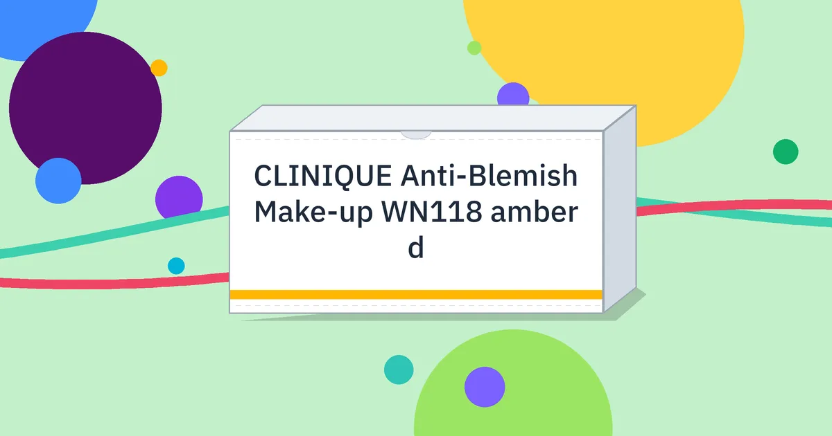Symbolbild: Packung mit der Aufschrift CLINIQUE Anti-Blemish Make-up WN118 amber d (PZN 19458523) – Verfügbarkeit und Bezug in Apotheken in Frankfurt am Main
