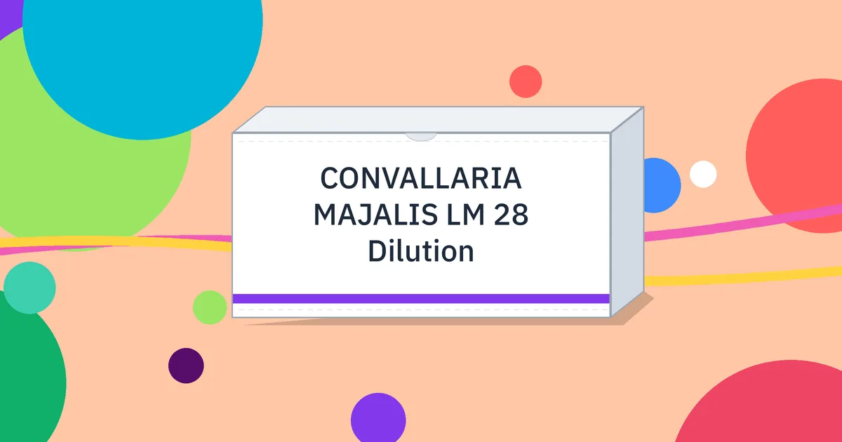 Symbolbild: Packung mit der Aufschrift CONVALLARIA MAJALIS LM 28 Dilution (PZN 12833722) – Verfügbarkeit und Bezug in Apotheken in Frankfurt am Main