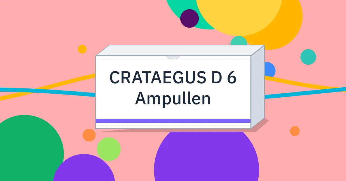 Symbolbild: Packung mit der Aufschrift CRATAEGUS D 6 Ampullen (PZN 11705471) – Verfügbarkeit und Bezug in Apotheken in Frankfurt am Main