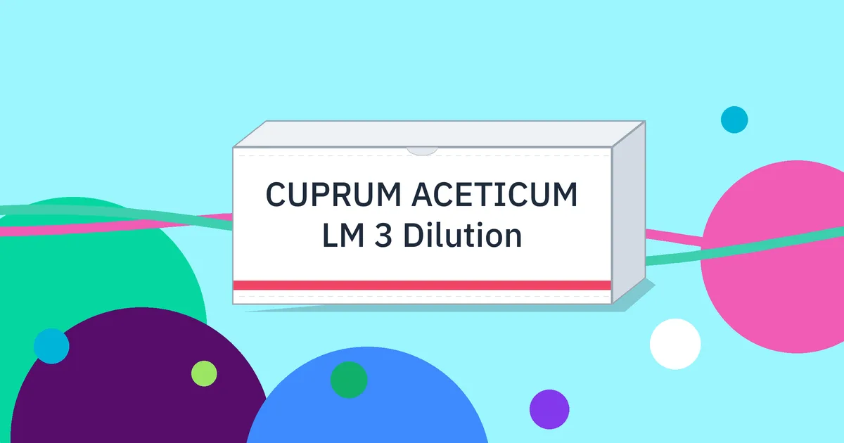Symbolbild: Packung mit der Aufschrift CUPRUM ACETICUM LM 3 Dilution (PZN 12837163) – Verfügbarkeit und Bezug in Apotheken in Frankfurt am Main