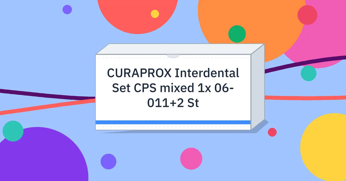 Symbolbild: Packung mit der Aufschrift CURAPROX Interdental Set CPS mixed 1x 06-011+2 St (PZN 18140730) – Verfügbarkeit und Bezug in Apotheken in Frankfurt am Main