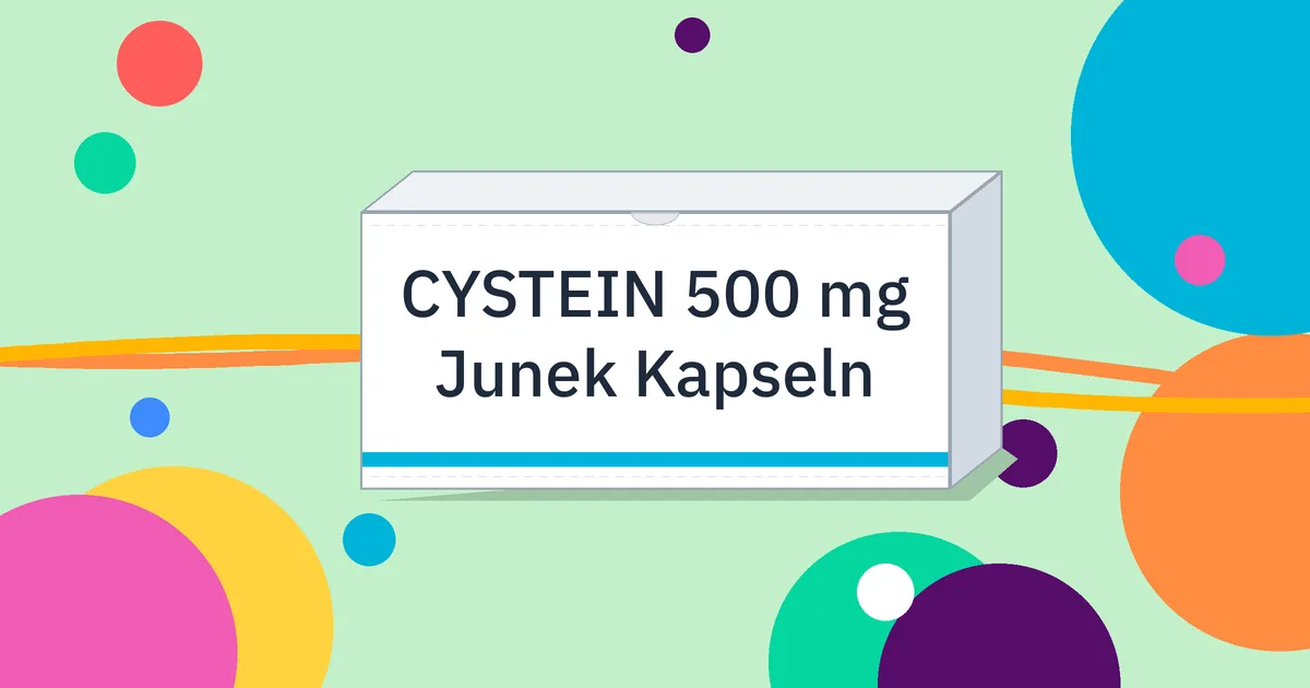 Symbolbild: Packung mit der Aufschrift CYSTEIN 500 mg Junek Kapseln (PZN 00132871) – Verfügbarkeit und Bezug in Apotheken in Frankfurt am Main