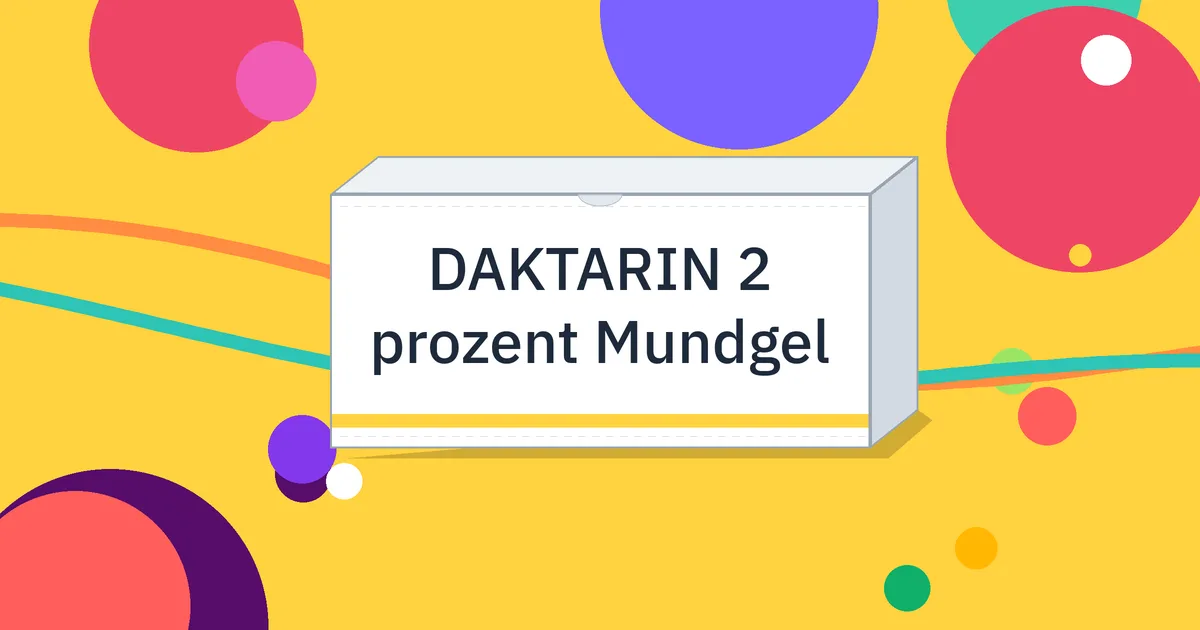Symbolbild: Packung mit der Aufschrift DAKTARIN 2 prozent Mundgel (PZN 02253478) – Verfügbarkeit und Bezug in Apotheken in Frankfurt am Main