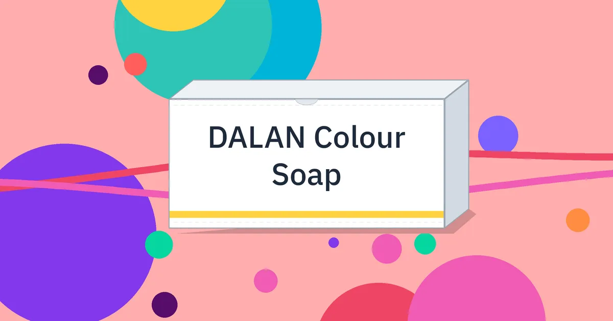 Symbolbild: Packung mit der Aufschrift DALAN Colour Soap (PZN 13754060) – Verfügbarkeit und Bezug in Apotheken in Frankfurt am Main