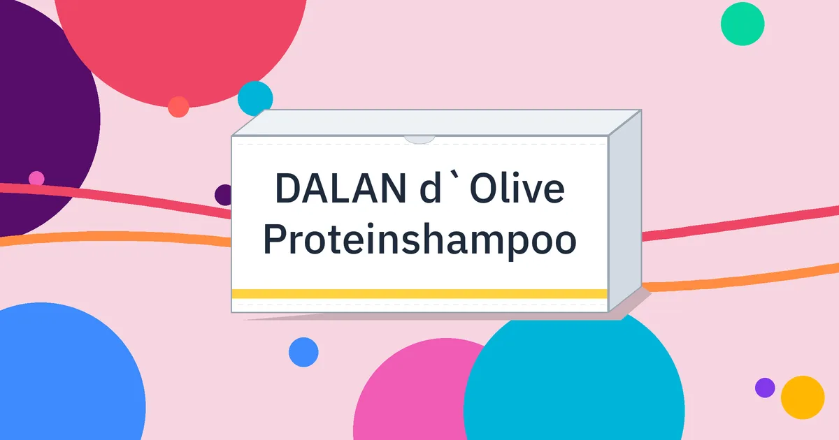 Symbolbild: Packung mit der Aufschrift DALAN d`Olive Proteinshampoo (PZN 10097791) – Verfügbarkeit und Bezug in Apotheken in Frankfurt am Main