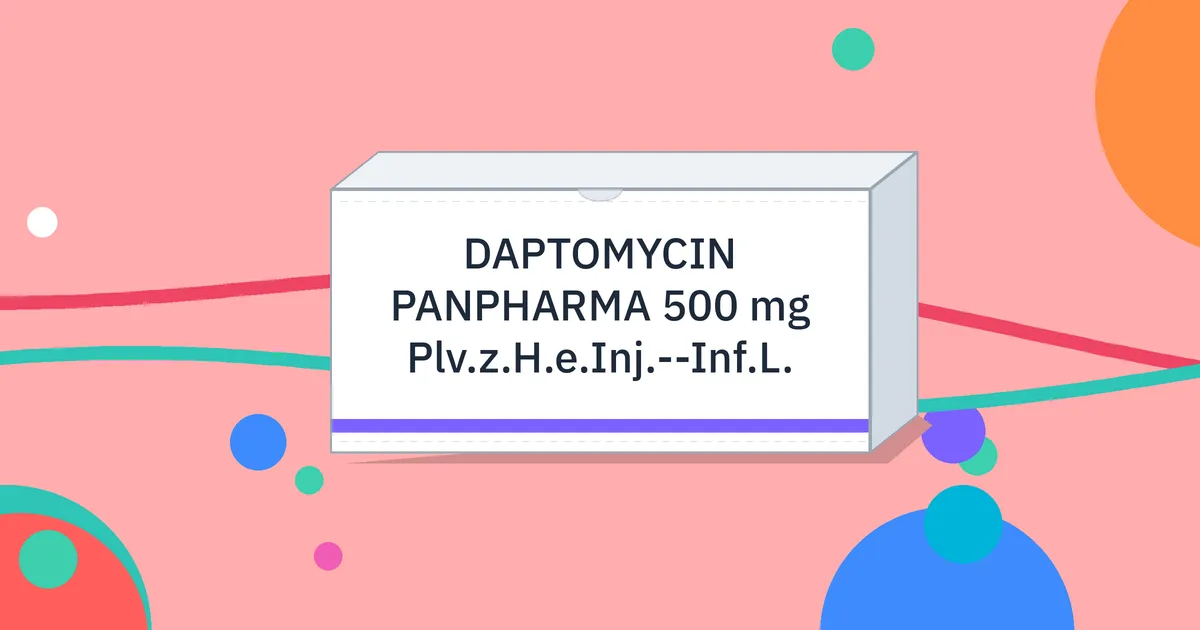 Symbolbild: Packung mit der Aufschrift DAPTOMYCIN PANPHARMA 500 mg Plv.z.H.e.Inj.--Inf.L. (PZN 16769671) – Verfügbarkeit und Bezug in Apotheken in Frankfurt am Main