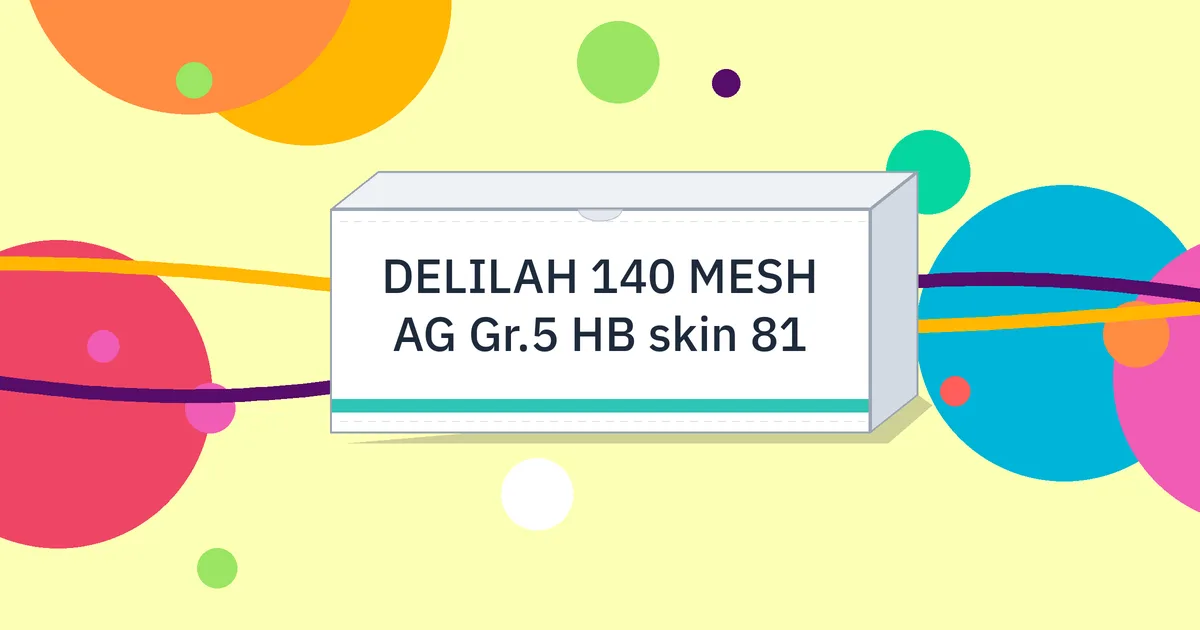 Symbolbild: Packung mit der Aufschrift DELILAH 140 MESH AG Gr.5 HB skin 81 (PZN 13849783) – Verfügbarkeit und Bezug in Apotheken in Frankfurt am Main