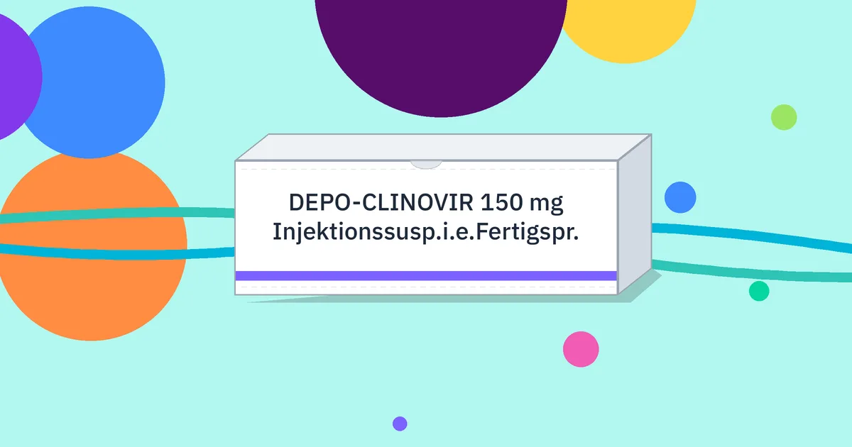 Symbolbild: Packung mit der Aufschrift DEPO-CLINOVIR 150 mg Injektionssusp.i.e.Fertigspr. (PZN 09522562) – Verfügbarkeit und Bezug in Apotheken in Frankfurt am Main