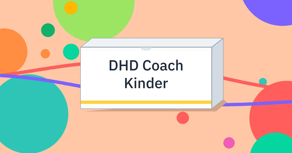 Symbolbild: Packung mit der Aufschrift DHD Coach Kinder (PZN 09179880) – Verfügbarkeit und Bezug in Apotheken in Frankfurt am Main