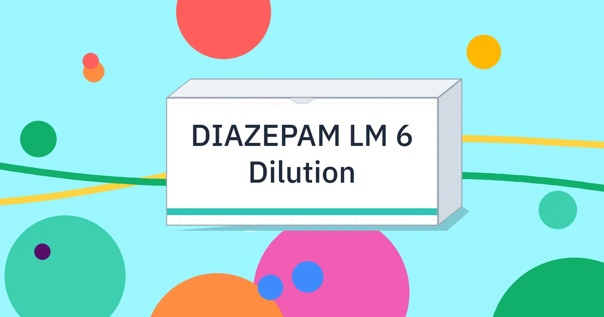 Symbolbild: Packung mit der Aufschrift DIAZEPAM LM 6 Dilution (PZN 12840768) – Verfügbarkeit und Bezug in Apotheken in Frankfurt am Main
