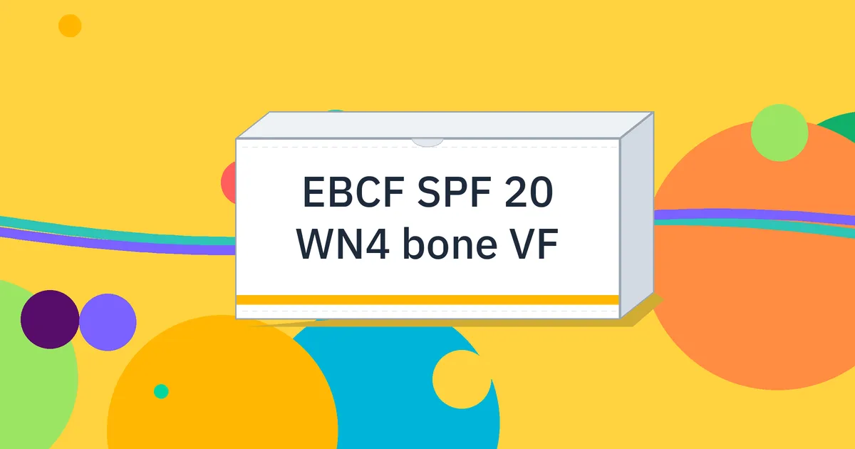 Symbolbild: Packung mit der Aufschrift EBCF SPF 20 WN4 bone VF (PZN 18895167) – Verfügbarkeit und Bezug in Apotheken in Frankfurt am Main