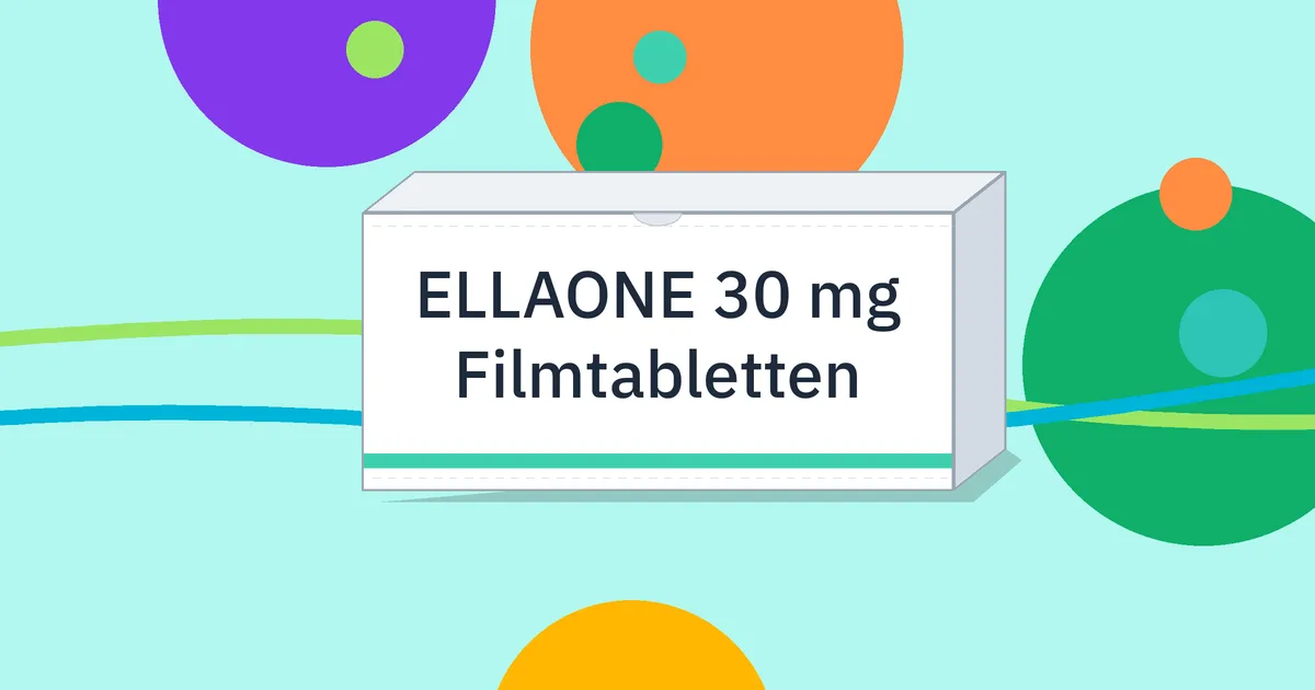 Symbolbild: Packung mit der Aufschrift ELLAONE 30 mg Filmtabletten (PZN 13877420) – Verfügbarkeit und Bezug in Apotheken in Frankfurt am Main