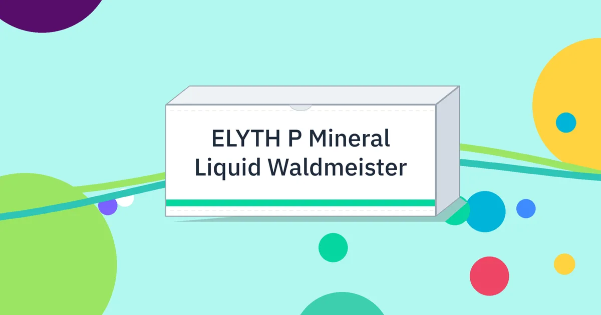 Symbolbild: Packung mit der Aufschrift ELYTH P Mineral Liquid Waldmeister (PZN 03291357) – Verfügbarkeit und Bezug in Apotheken in Frankfurt am Main