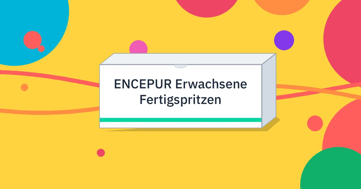 Symbolbild: Packung mit der Aufschrift ENCEPUR Erwachsene Fertigspritzen (PZN 12370943) – Verfügbarkeit und Bezug in Apotheken in Frankfurt am Main