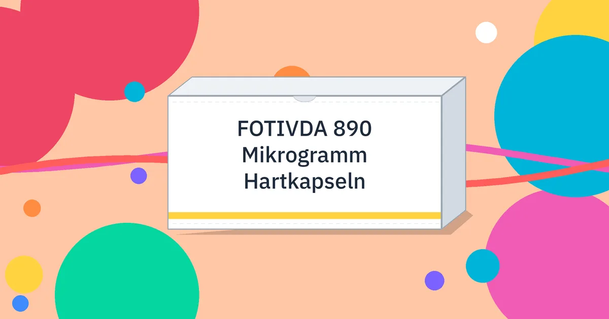 Symbolbild: Packung mit der Aufschrift FOTIVDA 890 Mikrogramm Hartkapseln (PZN 12668157) – Verfügbarkeit und Bezug in Apotheken in Frankfurt am Main