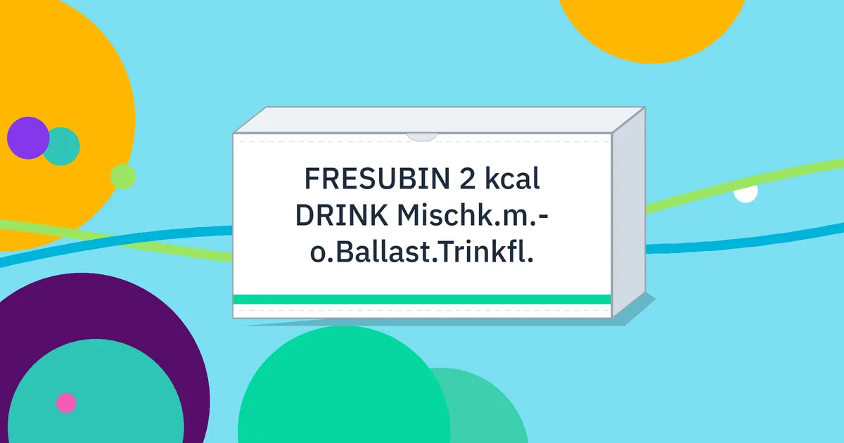 Symbolbild: Packung mit der Aufschrift FRESUBIN 2 kcal DRINK Mischk.m.-o.Ballast.Trinkfl. (PZN 06470468) – Verfügbarkeit und Bezug in Apotheken in Frankfurt am Main