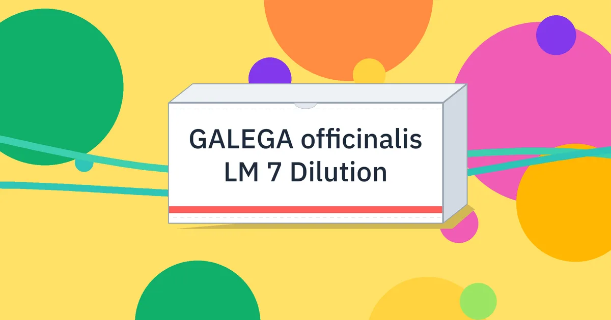 Symbolbild: Packung mit der Aufschrift GALEGA officinalis LM 7 Dilution (PZN 13495687) – Verfügbarkeit und Bezug in Apotheken in Frankfurt am Main
