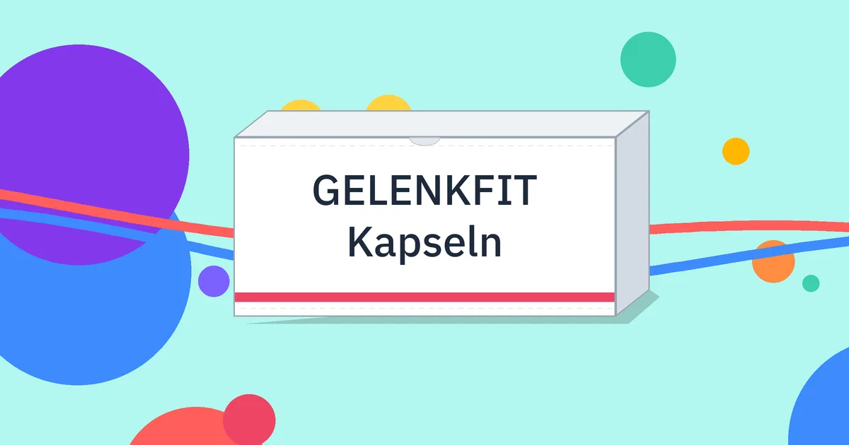 Symbolbild: Packung mit der Aufschrift GELENKFIT Kapseln (PZN 09488463) – Verfügbarkeit und Bezug in Apotheken in Frankfurt am Main