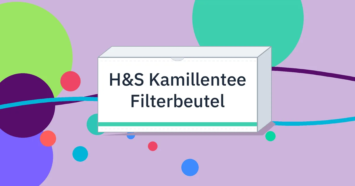 Symbolbild: Packung mit der Aufschrift H&S Kamillentee Filterbeutel (PZN 02070387) – Verfügbarkeit und Bezug in Apotheken in Frankfurt am Main
