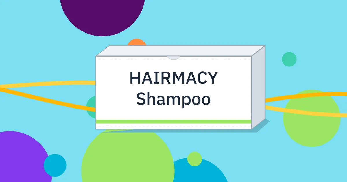 Symbolbild: Packung mit der Aufschrift HAIRMACY Shampoo (PZN 20082514) – Verfügbarkeit und Bezug in Apotheken in Frankfurt am Main