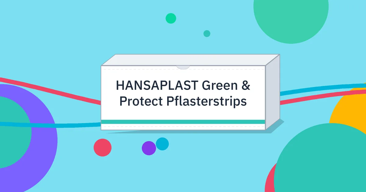 Symbolbild: Packung mit der Aufschrift HANSAPLAST Green & Protect Pflasterstrips (PZN 17560714) – Verfügbarkeit und Bezug in Apotheken in Frankfurt am Main
