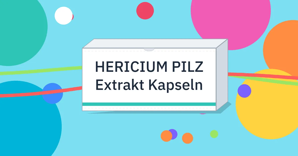 Symbolbild: Packung mit der Aufschrift HERICIUM PILZ Extrakt Kapseln (PZN 10310109) – Verfügbarkeit und Bezug in Apotheken in Frankfurt am Main
