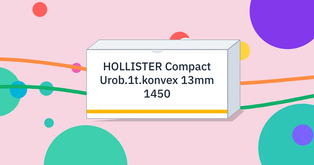 Symbolbild: Packung mit der Aufschrift HOLLISTER Compact Urob.1t.konvex 13mm 1450 (PZN 07238213) – Verfügbarkeit und Bezug in Apotheken in Frankfurt am Main
